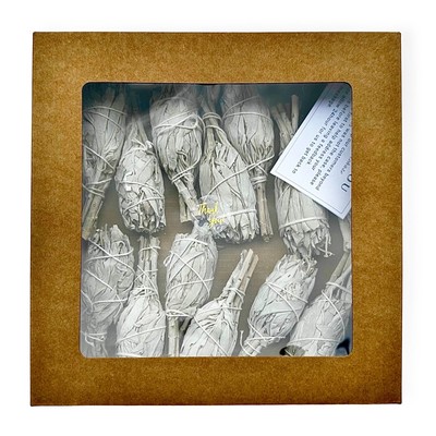12 x White Sage Smudge Natural Meditation Sticks California Grown Bulk ...