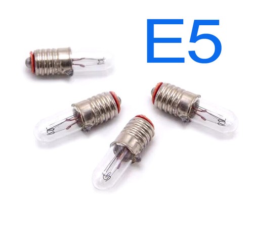 Mini Indicator Small Bulb E5 Screw 5mm x 17mm 6.3V/0.5W / 12V/0.5W ...