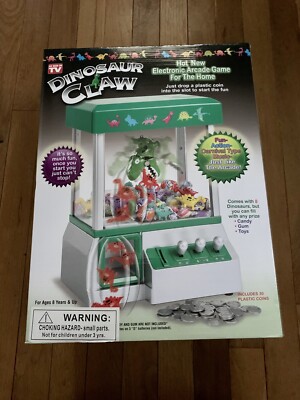 NIB The Claw Grabber Machine Toy Dinosaur As Seen on TV Grabbing Arcade ...