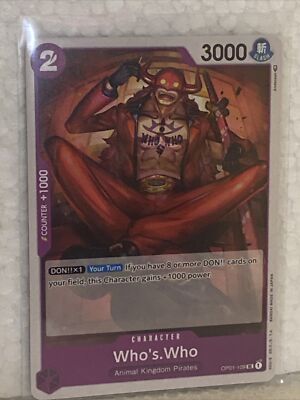WHO'S.WHO OP01-109 - Uncommon Card - ONE PIECE ROMANCE DAWN Purple ...