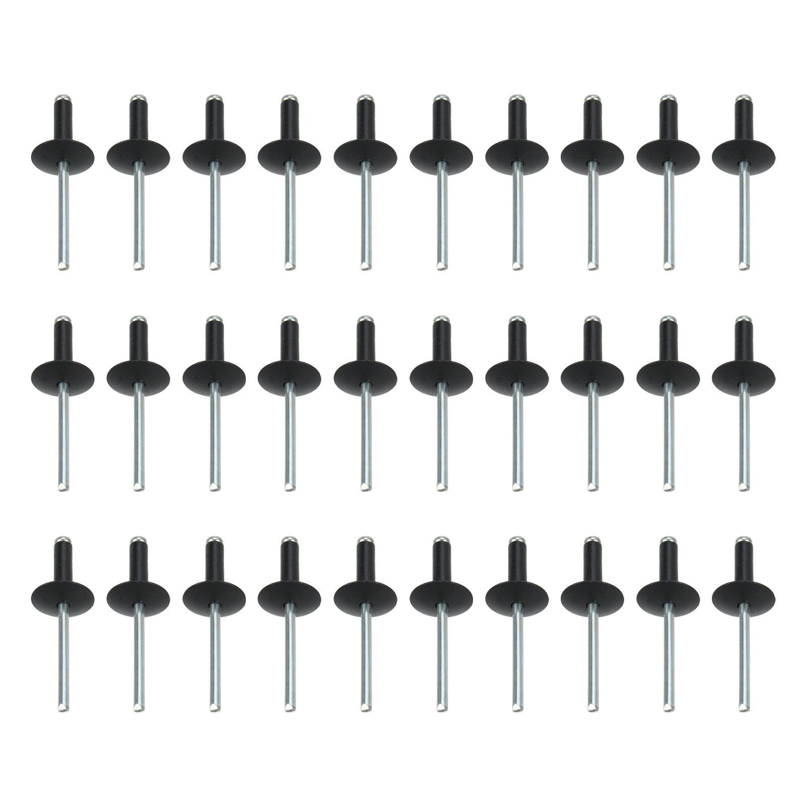 30 Black Bumper Fascia & General Use Split-Type Rivet For GM 11516807 ...