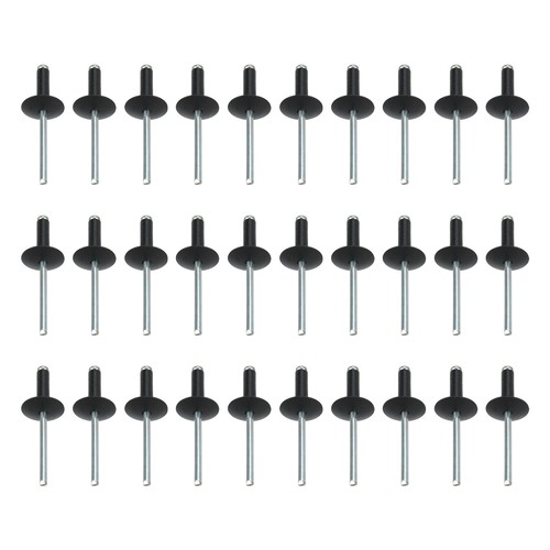 30 Black Bumper Fascia & General Use Split-Type Rivet For GM 11516807 ...