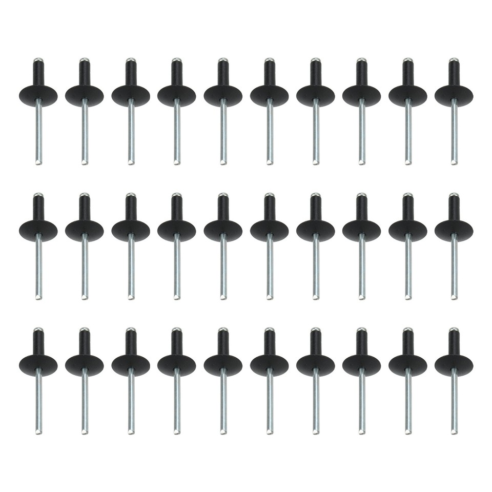 30 Black Bumper Fascia & General Use Split-Type Rivet For GM 11516807 ...