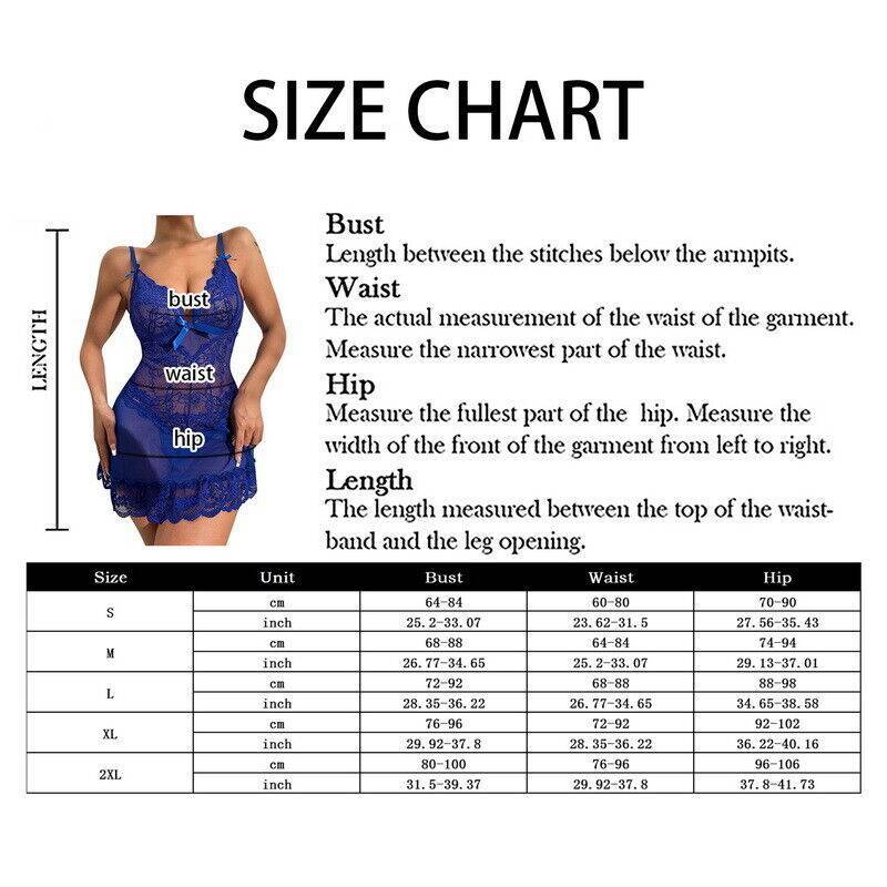 Women Sexy Lace Sleepwear Mini Dress Nightie Ladies Lingerie Nightdress ...