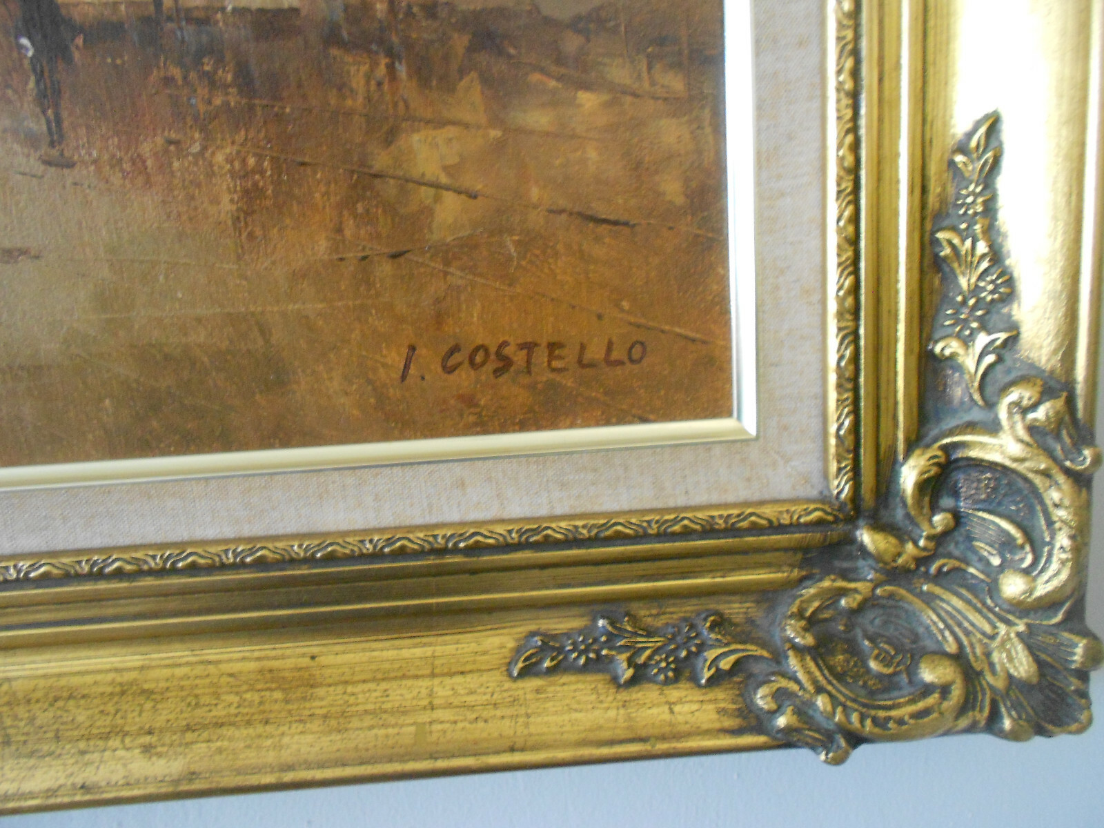 Original Oil on canvas Painting by Italian Artist I.Costello | eBay