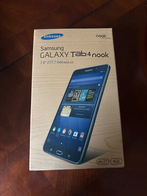 Boxed Samsung Galaxy Tab 4 Nook Special Edition Tablet 7-in - Black (SM ...
