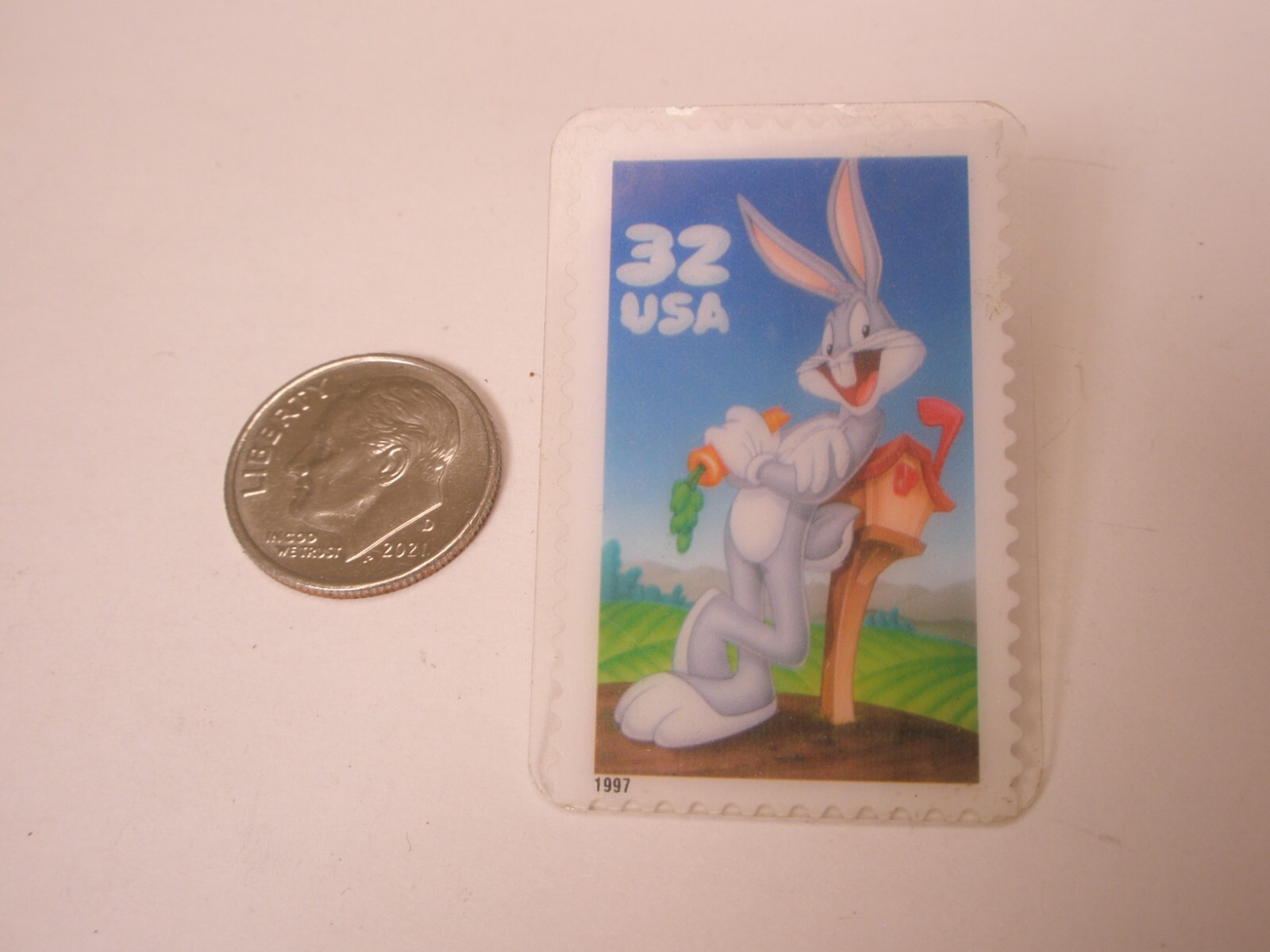 -1997 Bugs Bunny 32 Cent Stamp Vintage WARNER BROS L… - Gem