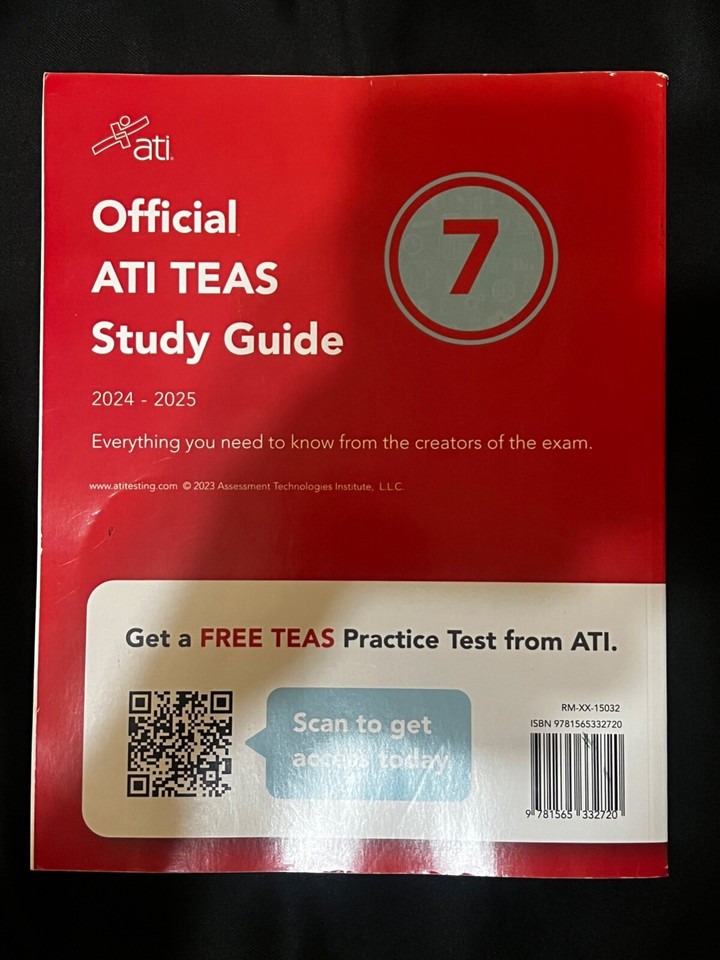 Official ATI TEAS Study Guide 7 (2024-2025 Edition) - Paperback By ATI ...