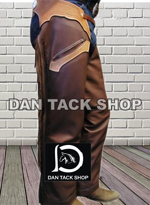 Custom Made Western Full chap Hand Tooling Horse Riding Men Women free ...