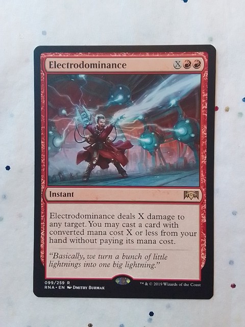 MTG Electrodominance Ravnica Allegiance 099/259 Regular Rare for sale ...