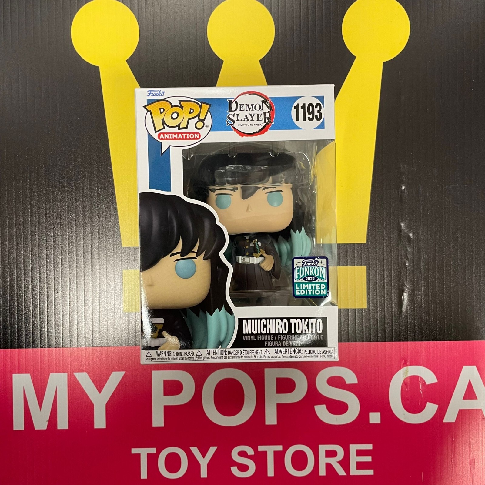 **IN HAND** 2022 FUNKON - FUNKO POP! DEMON SLAYER MUICHIRO TOKITO #1193 ...