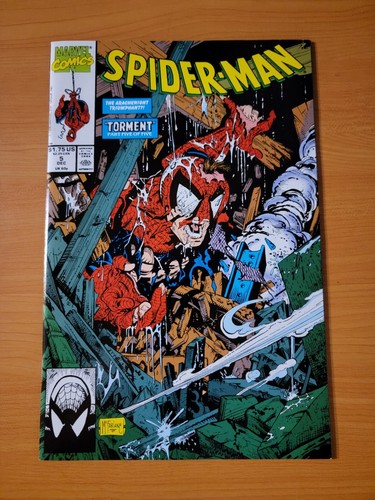 Spider-Man #5 Direct Market Edition ~ NEAR MINT NM ~ 1990 Marvel Comics ...