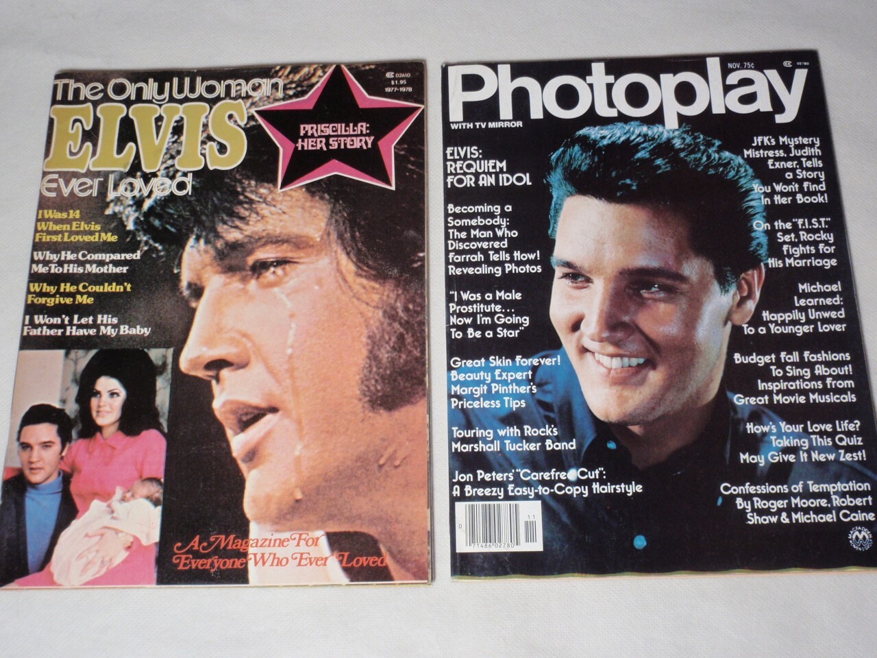Lot 7 Vtg Elvis Presley Magazines: Photoplay, Collector’s Issue ...