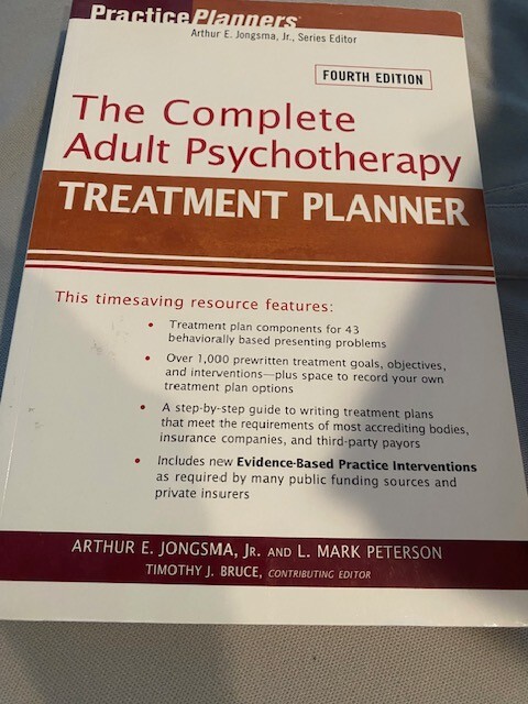 PracticePlanners Ser.: The Complete Adult Psychotherapy Treatment ...