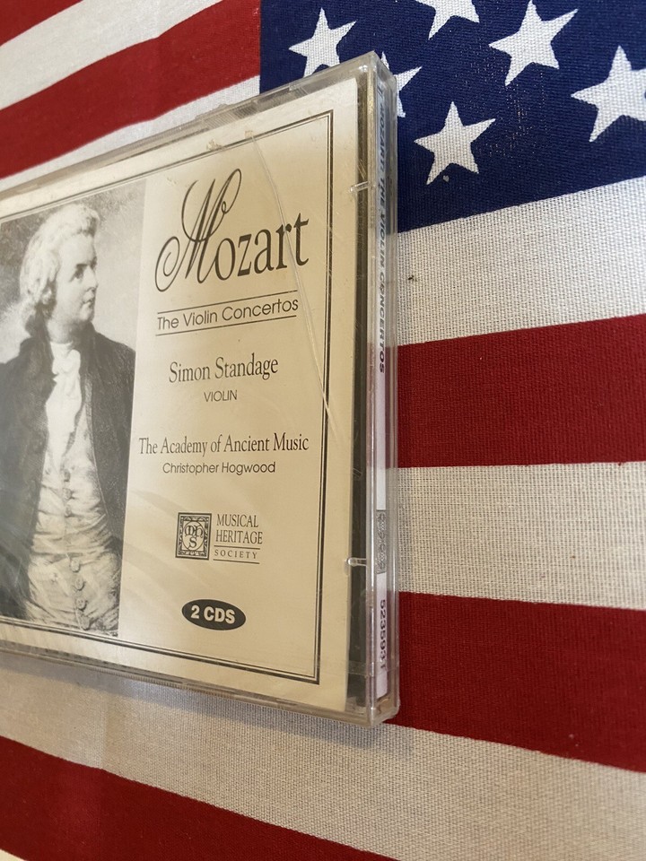 MOZART The Violin Concertos 2CD MHS Simon Standage / Christopher ...
