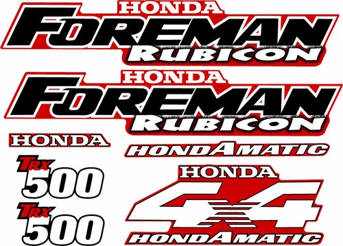Honda Foreman Rubicon Decal Kit Sticker Graphics Emblem 2001 2002 2003 ...