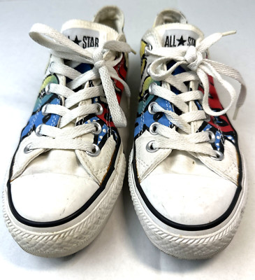 Converse Chuck Taylor All Star Multi Color Cartoon Shoes Men 5 Women 7 ...