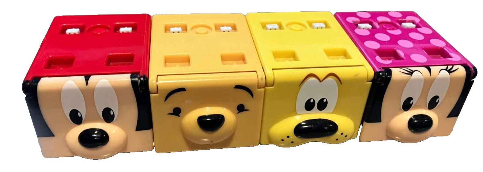 Disney Cubee Lot (4) Musical Cubes Figures Takara Japan Exclusive Toy ...
