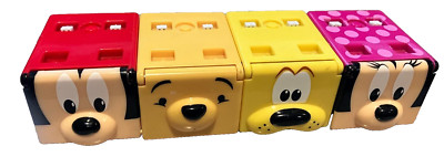 Disney Cubee Lot (4) Musical Cubes Figures Takara Japan Exclusive Toy ...