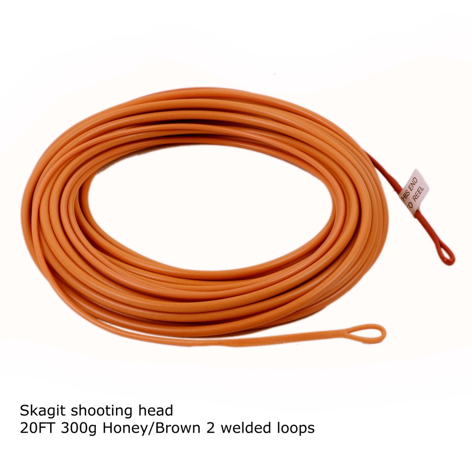 Skagit Shooting Head Fly Line Floating 300/425/500/550GR 20-23FT Honey ...