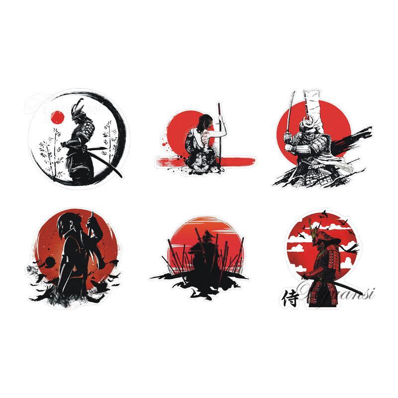 Samurai Warrior Woman River Japan Sticker for Car Bike Truck Motorcycle ...
