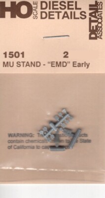 HO Scale Detail Associates 1501 MU Stand - "EMD" Early 2/pkg | eBay