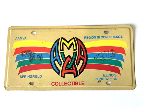 AAMVA Region III Booster License Plate Springfield Illinois Motor ...