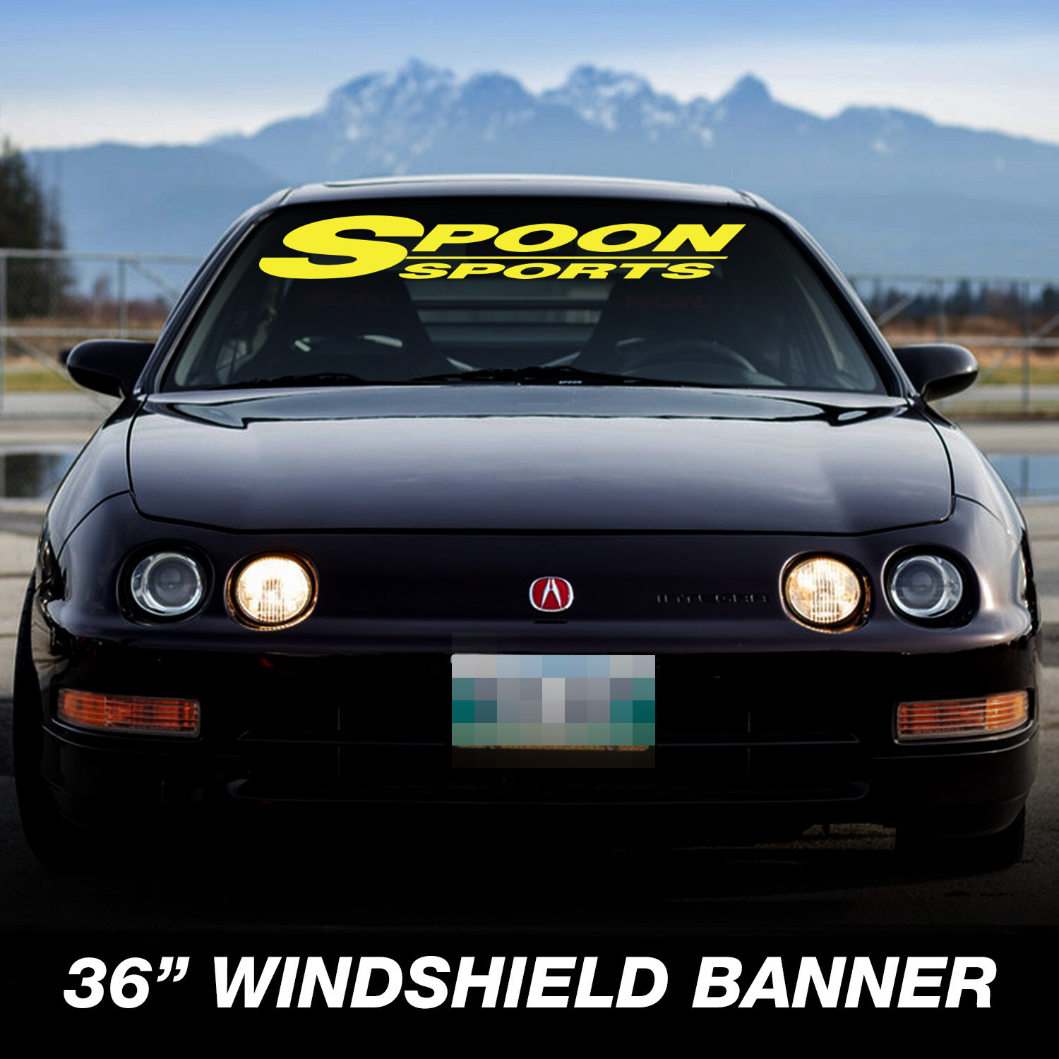 Spoon Sport Windshield Banner Honda Acura DC2 S2K Vinyl Decal Sticker ...