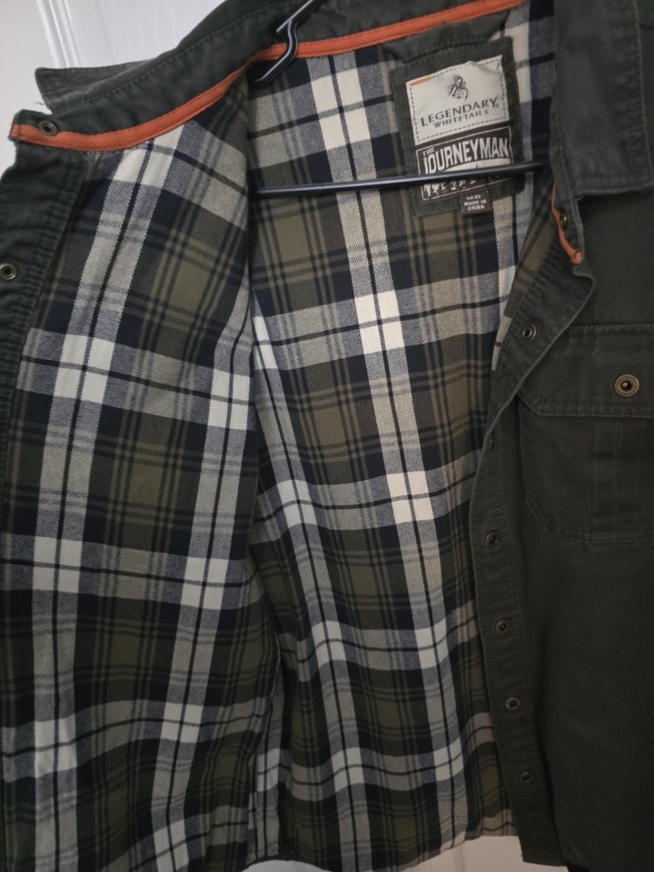 Legendary Whitetails Men's Journeyman Flannel Lined Shirt Jacket Medium ...