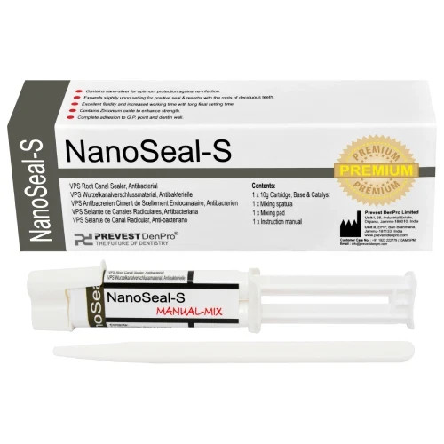 Dental NANOSEAL S Manual Mix Polydimethylsiloxane based RC Sealer 10g ...