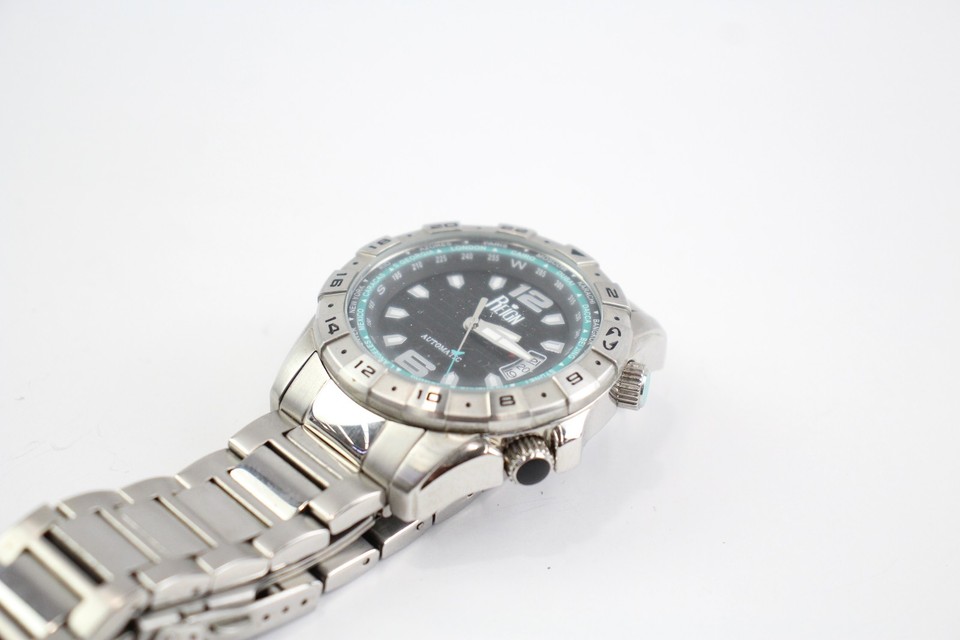 Reign World Time Diver Style Steel Watch Automatic Working | eBay UK
