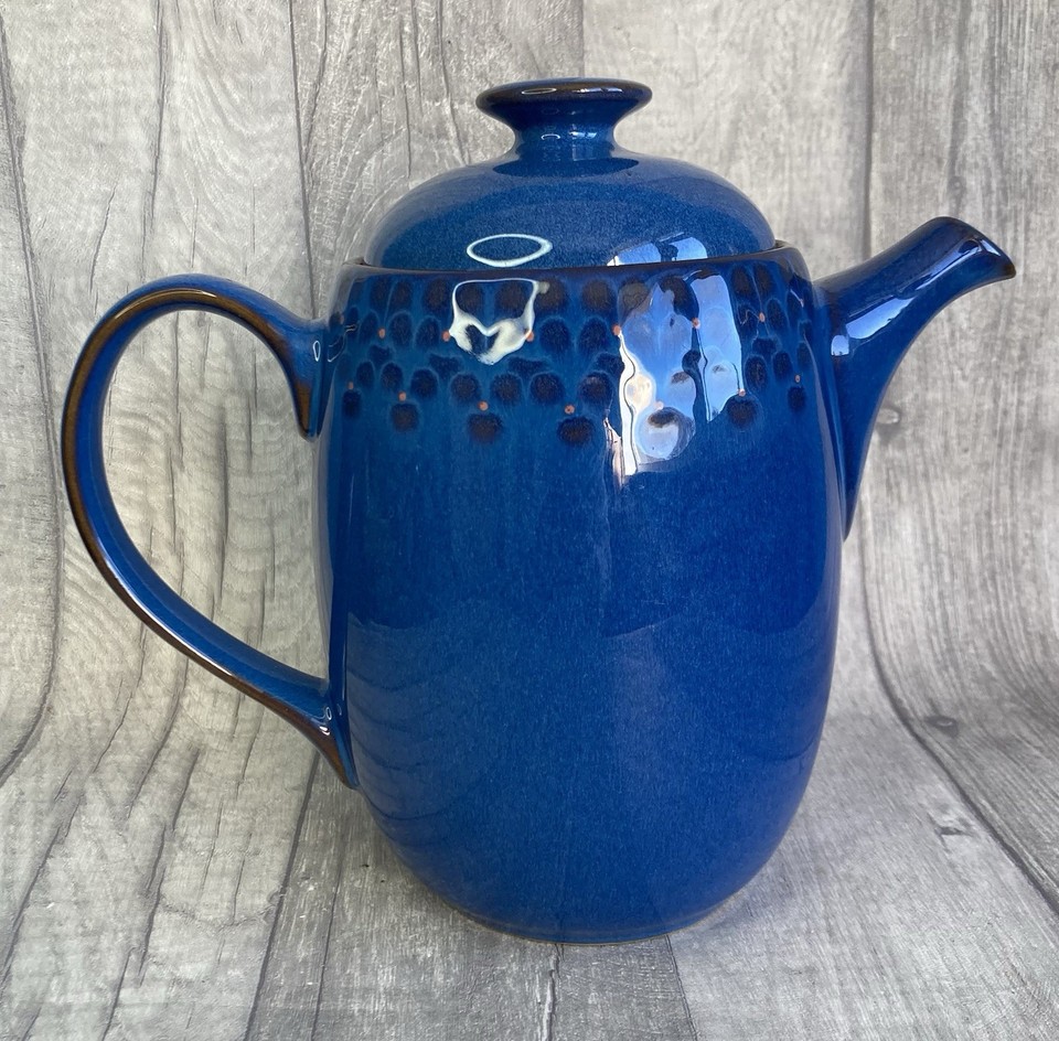 Denby Midnight Blue Stoneware Tea/coffee Pot | eBay UK
