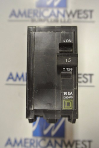 Square D QO215 2 Pole 15 Amp 240 Volt Plug on Type QO Circuit Breaker ...