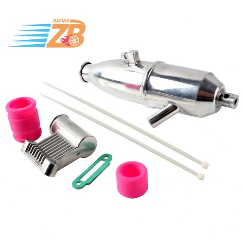 HSP 102009 Nitro RC Car Upgrade Tuned Aluminium Exhaust Pipe Complete ...