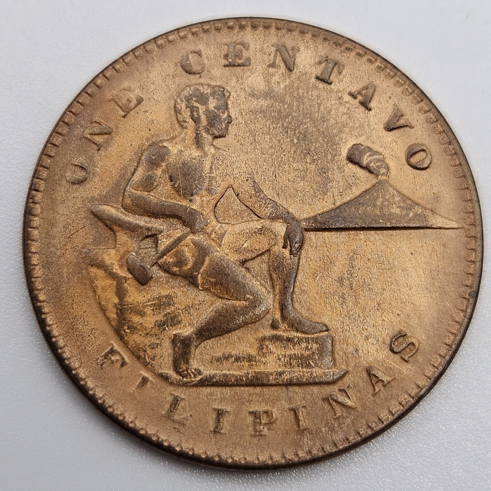 1939-M 1 Centavo XF Philippines US Commonwealth Manila Mint Bronze Coin ...
