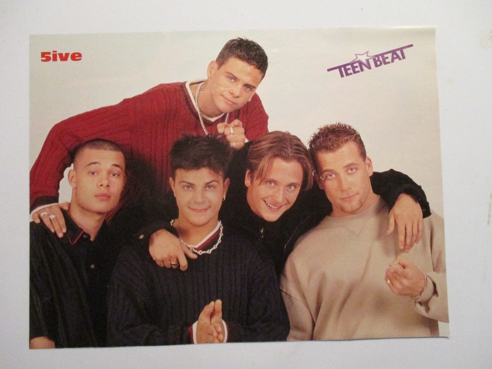 N'SYNC 5IVE MUSIC GROUPS PHOTO PIN UP TEEN BEAT MAGAZINE CLIPPING ...