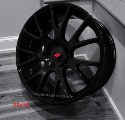 Dodge SRT Hellcat Wheels Gloss Black DODGE RAM 2002-2017 22X10" RED ...