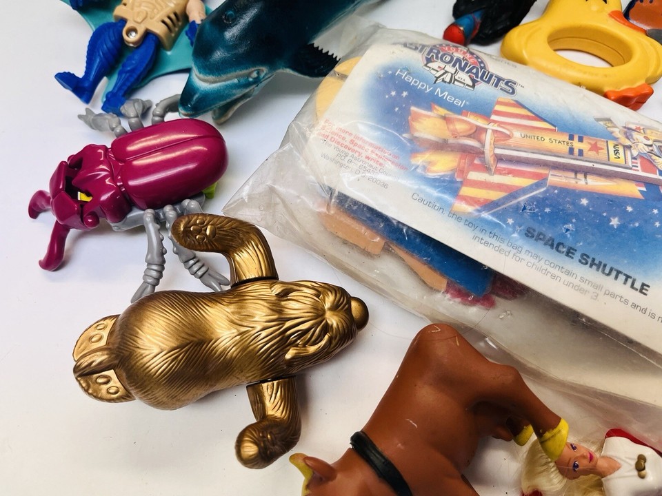 Vintage Toy Lot Mixed Brands Character Toys McDonalds Etc Teacher prize ...