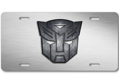 Transformers ART Autobot Stone logo Aluminum Car Truck License Plate ...