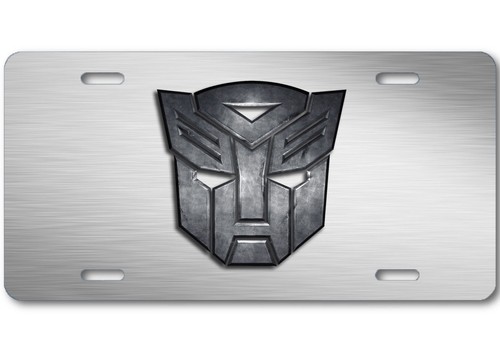 Transformers ART Autobot Stone logo Aluminum Car Truck License Plate ...