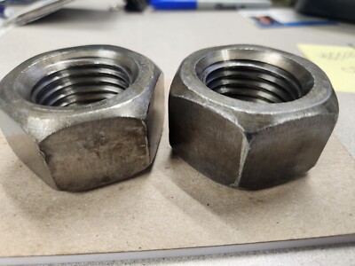(2) 1-1/2-6 Grade 5 Hex Nut Coarse Thread nut 1.5-6 One Nut | eBay