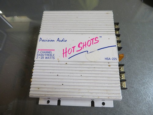 Precision Audio HSA-225 Hot Shots 2 Channel Bass/Treble 2x25 Watt Car ...