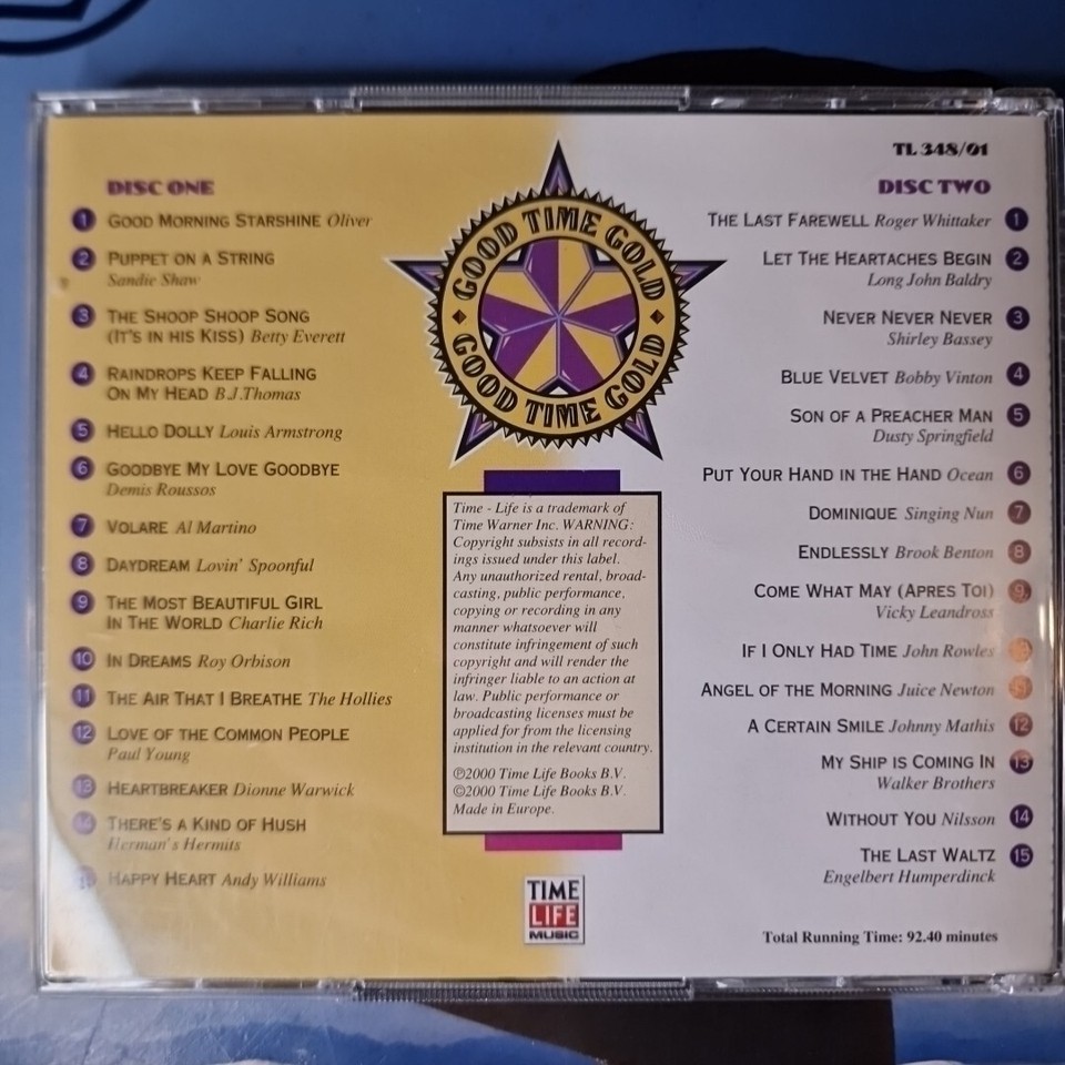 Time Life - Good Time Gold - A Time To Remember - 2Cd Set - Vgc | eBay