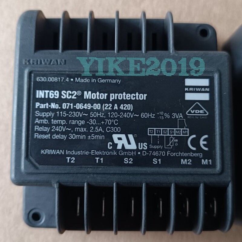 FOR KRIWAN INT69SC2 071-0649-00 22A420 220V Compressor Protection ...