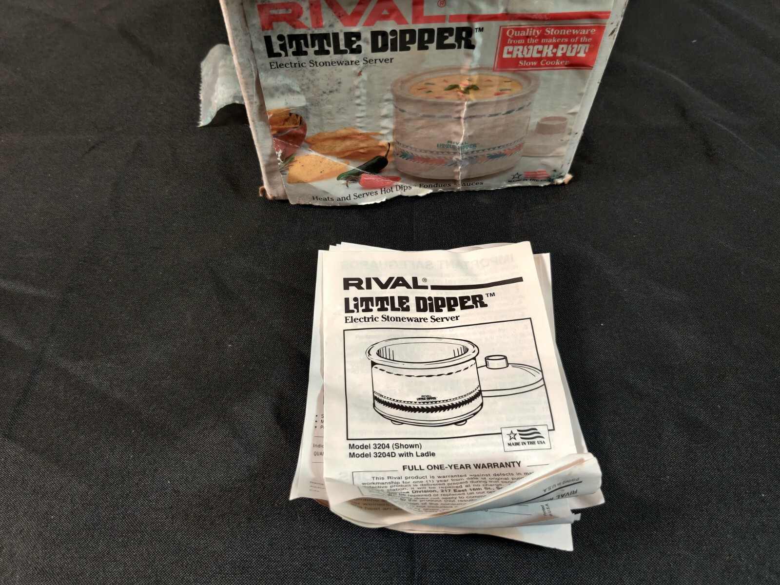 Vintage Rival Little Dipper Electric Stoneware Server Mini Crock Pot ...