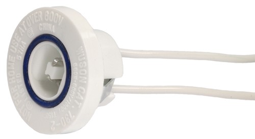 Fluorescent/LED High Output Sign Sockets ROUND Snap-in Sockets Lamp ...