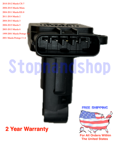 New OEM Mass Air Flow Sensor MAF for MAZDA 3 5 6 CX7 RX8 MX5 Miata ...