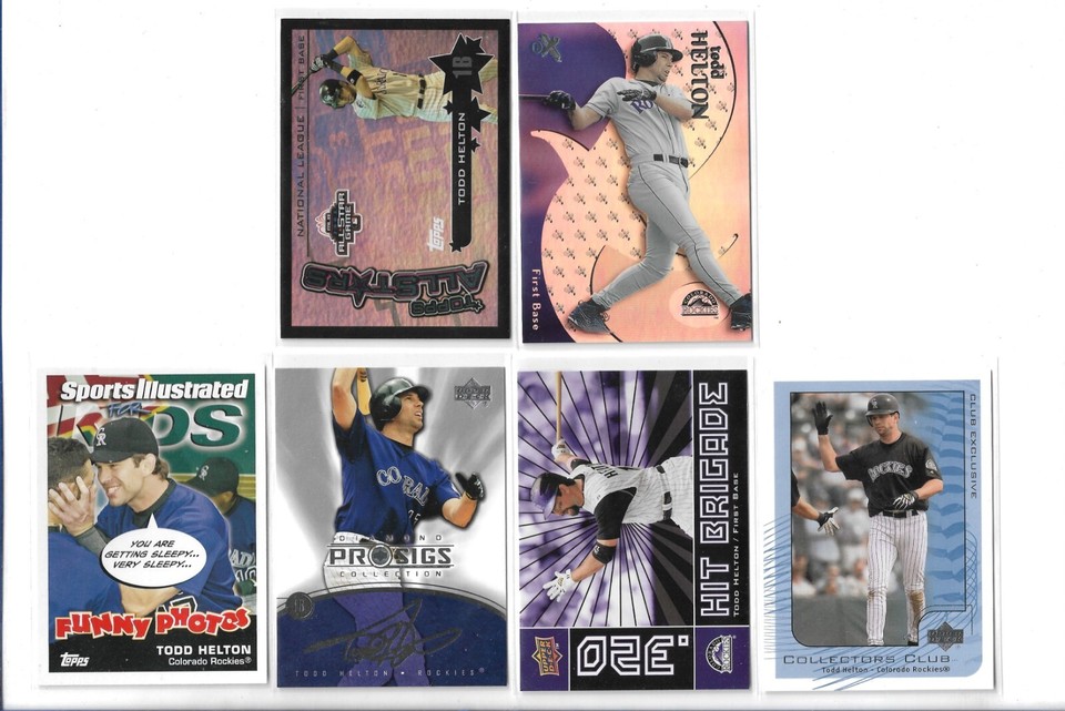 Todd Helton 14 Card Ultimate Lot! Rookies! Parallels! Inserts! Nice ...