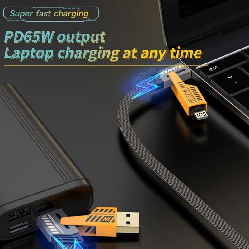 4 in 1 Fast USB Charging Cable Universal Multi Function Cell Phone ...