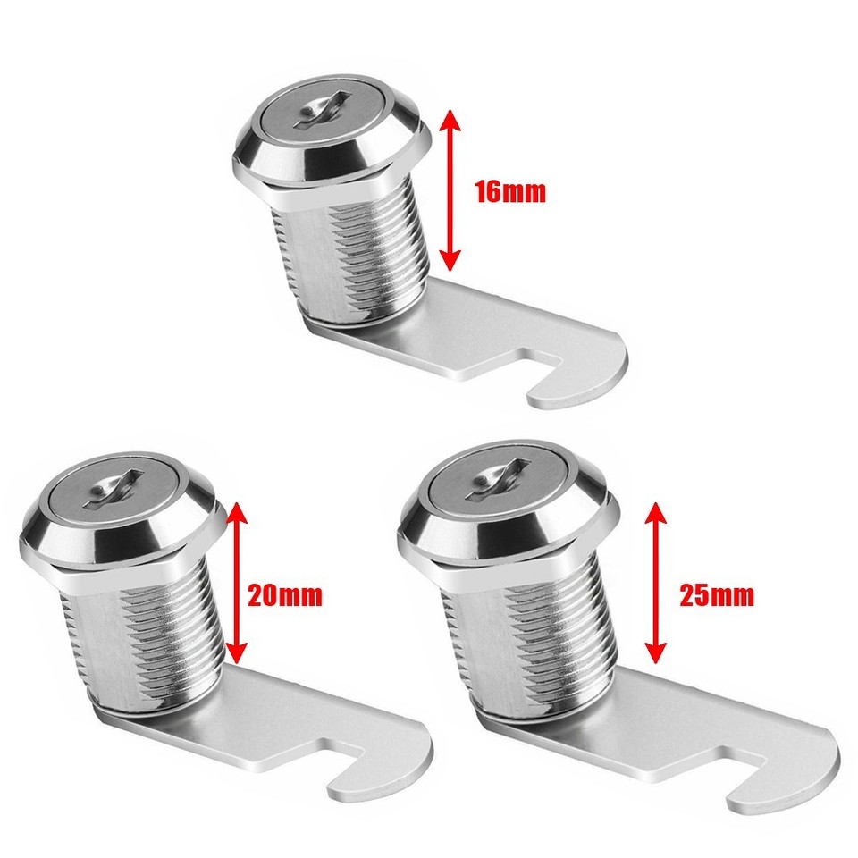 Cam Lock Mailbox Lock 16/20/25mm Cam Lock Door Mail Box Locker Cupboard ...